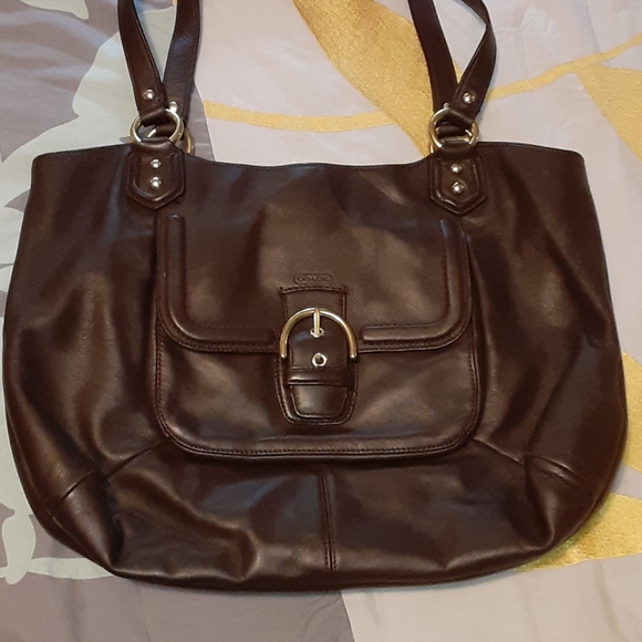 Coach | Bags | Coach Mahogany Leather Carry All | Poshmark